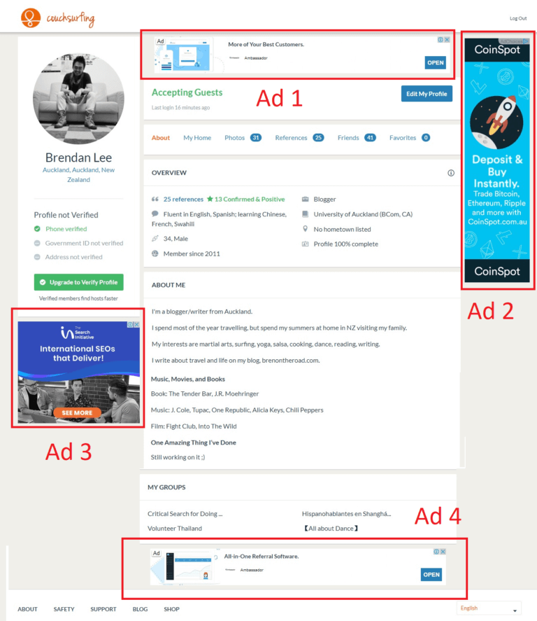 Is This Finally The End Of Couchsurfing? (And What's Next?) - Bren on ...